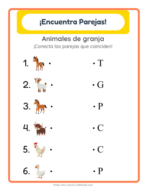 Sudoku De Imágenes Ficha — Animales de granja — Jardín de infancia ...